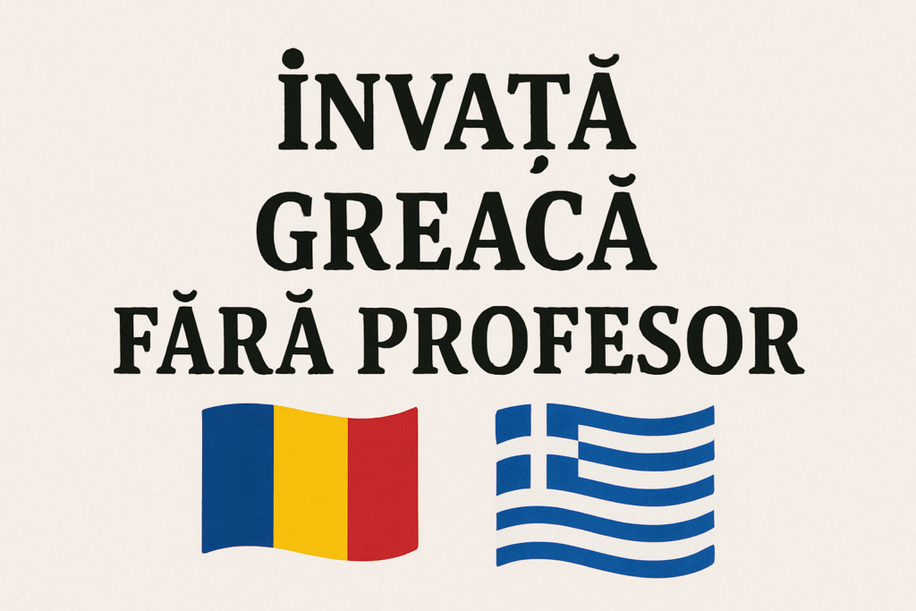 Cum poți învăța limba greacă fără profesor | IubimGrecia.Ro